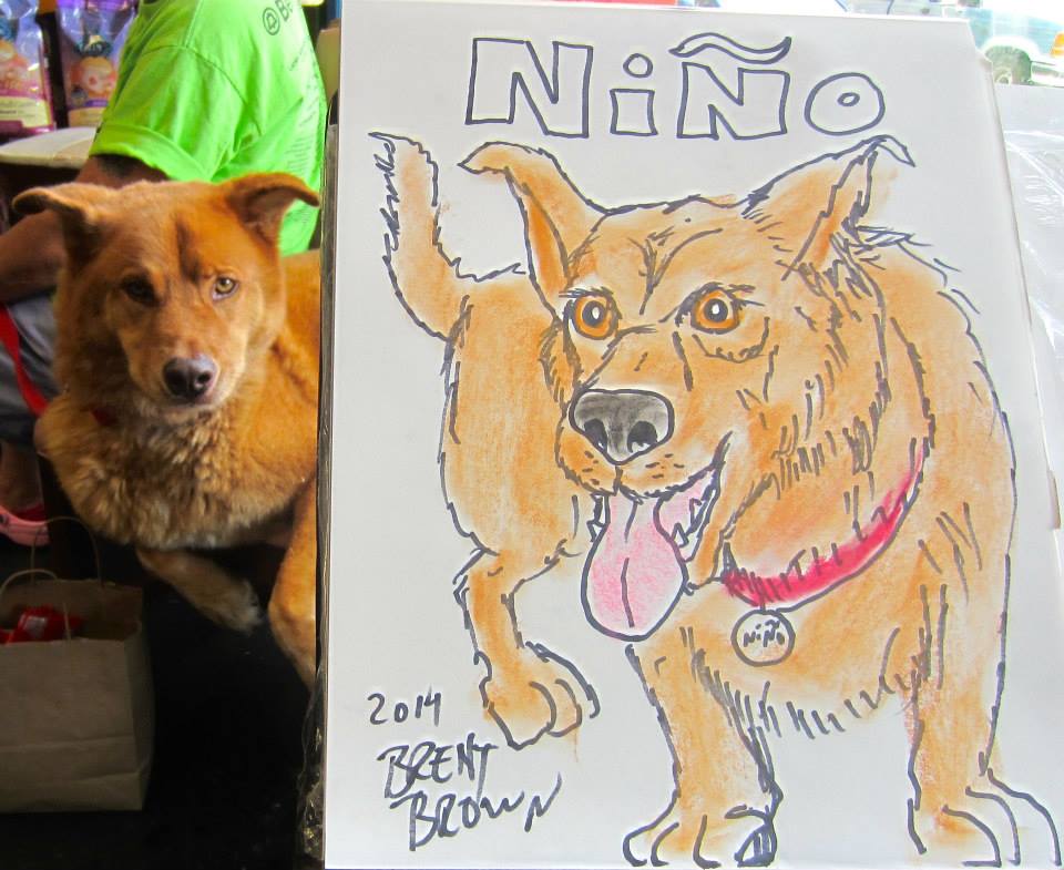 Nino–pet-caricature – Brent Brown.com