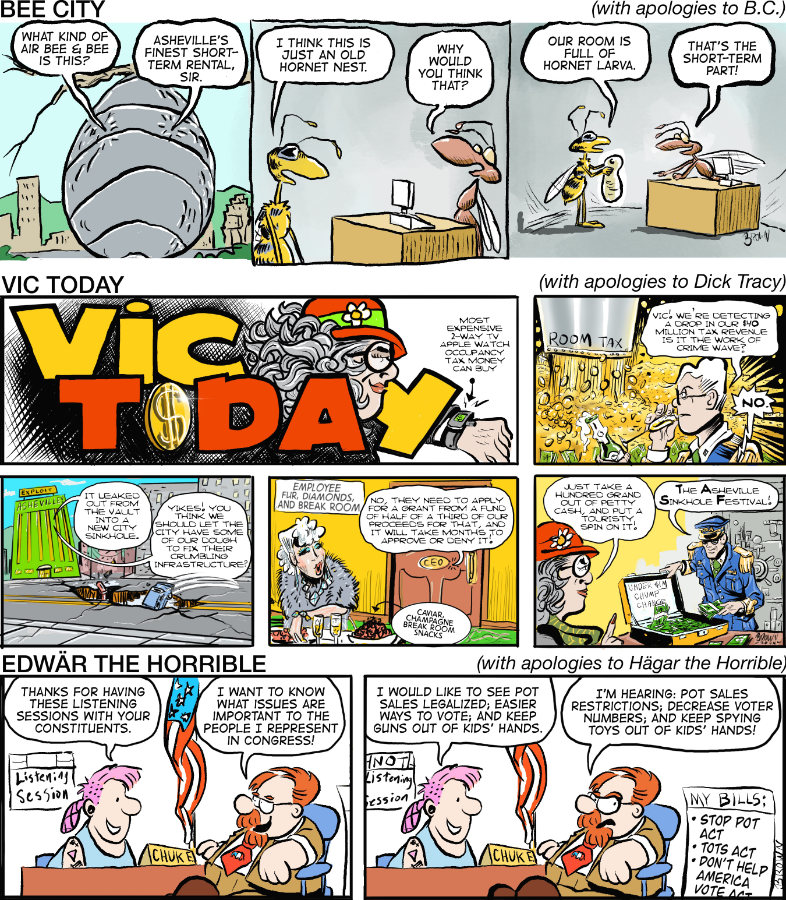 Humor Issue Cover and inside art 2024 – Brent Brown.com